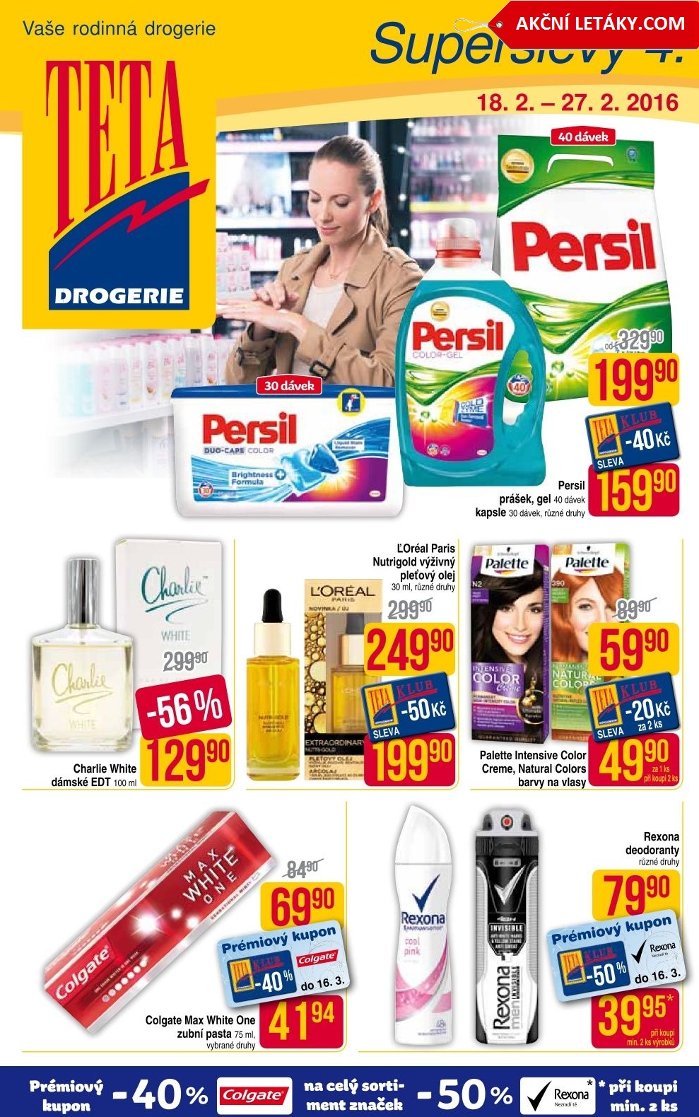 Toaletni voda damska white charlie v akci Teta drogerie od 18.2.2016