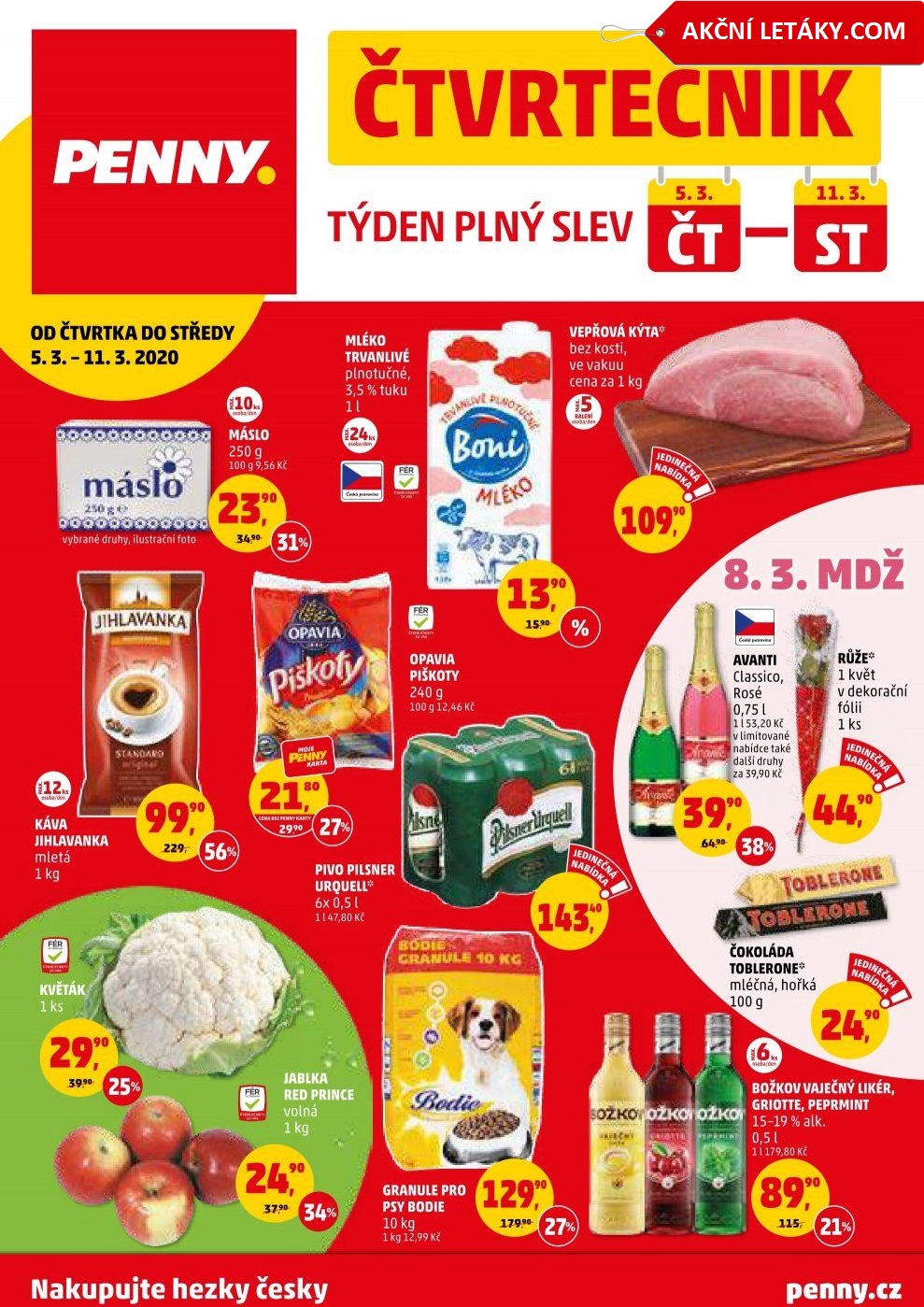 Máslo v akci Penny Market od 5.3.2020