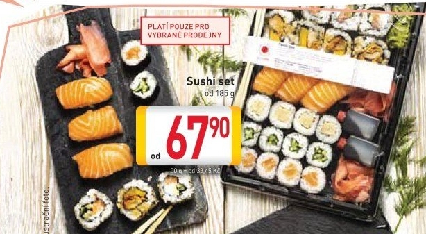Sushi box v akci BILLA od 6.7.2020