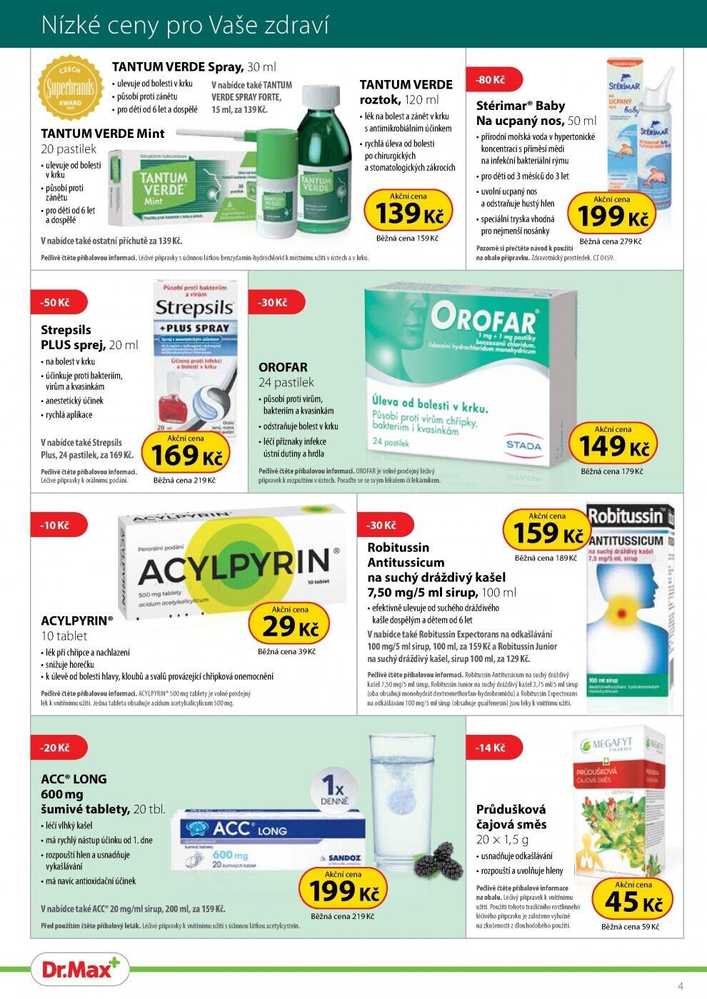 Pastilky proti bolesti v krku Orofar v akci Dr. Max od 1.11.2021