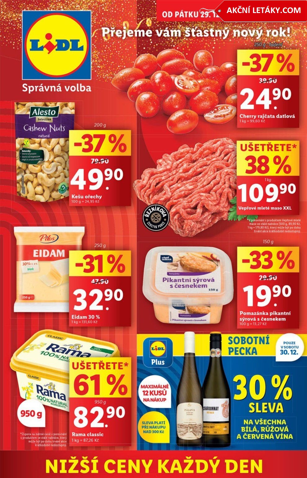 Mleté maso vepřové Řezníkova čerstvá porce v akci Lidl od 29.12.2023